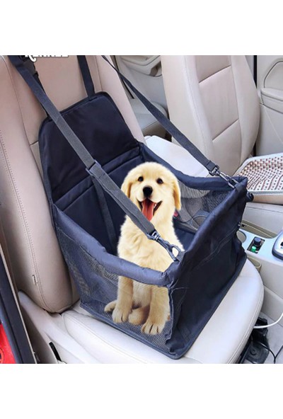 Carneil Shelay Siyah Otomobil Içi Evcil Hayvan Kedi Köpek Seyahat Taşıma Çantası Koltuk Başlığına Askılı