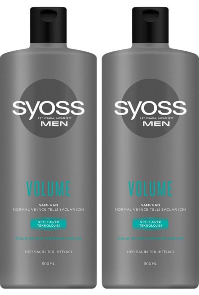 Syoss Men Volume Şampuan 500 ml x 2 Adet