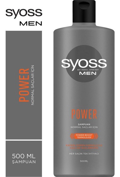 SYOSS MEN POWER ŞAMPUAN 500 ML 1 ADET SAÇ BAKIM ŞAMPUANI SYOSS MEN POWER ŞAMPUAN 500 ML 1 ADET SAÇ BAKIM ŞAMPUANI