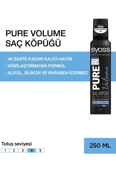 Syoss Pure Volume Saç Köpüğü Syoss Pure Volume Saç Köpüğü