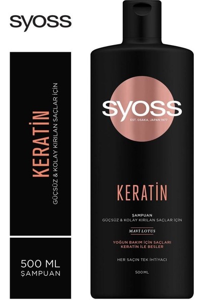 Syoss Şampuan Keratin Mükemmeliği 500 ML