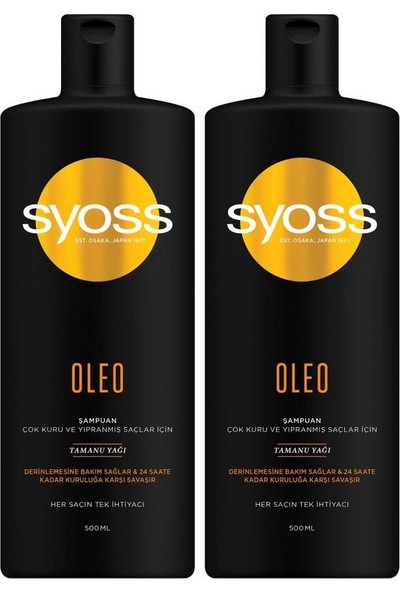 Syoss Oleo 21 Şampuan 500 ml x 2 Adet