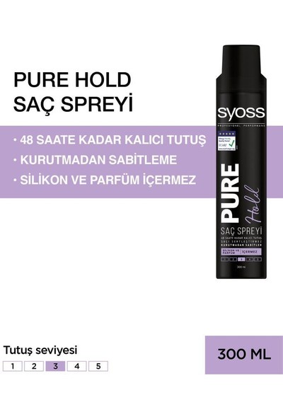 Syoss Pure Hold Saç Spreyi