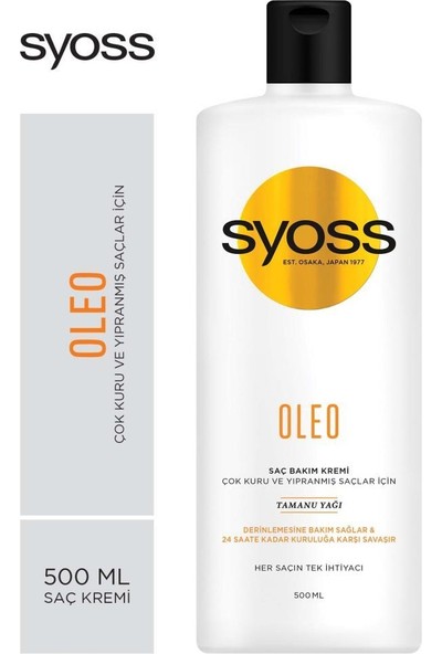 Syoss Oleo Saç Kremi 500 ml