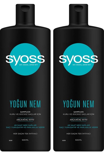Syoss Yoğun Nem Şampuan 500 ml x 2 Adet