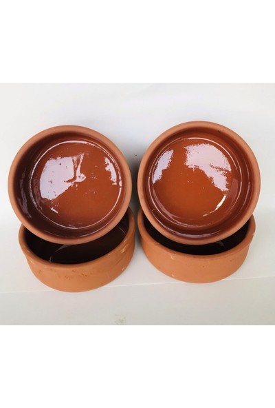 E-Koc Ticaret Duble Porsiyon Toprak Güveç - Sütlaç Yoğurt 4'lü Set