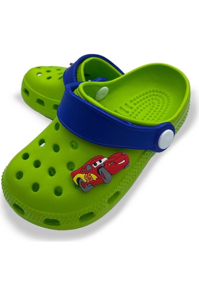 Akınalbella Erkek Çocuk Yeşil Şimşek Mcqueentasarımlı Crocs