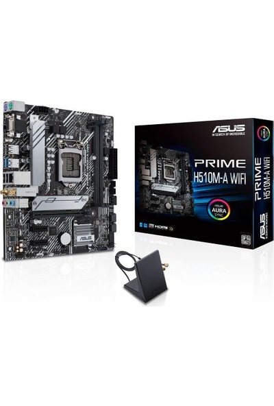Asus Prime H510M-A Wi-Fi Intel H510 3200MHz DDR4 1200 Pin mATX Anakart Asus Prime H510M-A Wi-Fi Intel H510 3200MHz DDR4 1200 Pin mATX Anakart