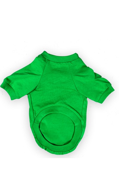 Doggyndog Köpek Küçük Irk Beyaz Astronot Baskı Yeşil Tişört L