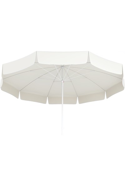 Tevalli Parasols 200 cm Lüks Polyester Plaj Şemsiye - Krem Tevalli Parasols 200 cm Lüks Polyester Plaj Şemsiye - Krem