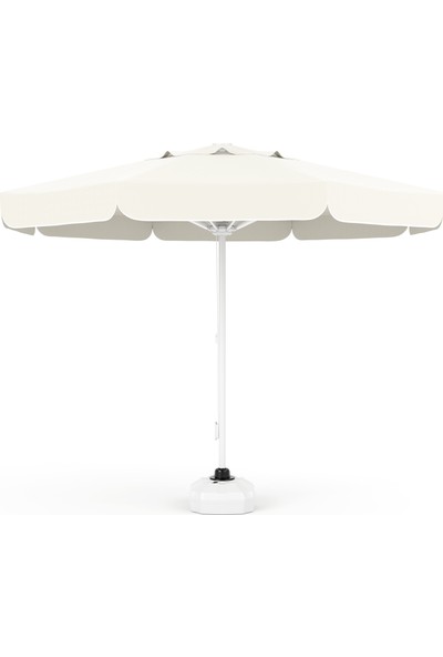Tevalli Parasols 300 cm Q Megaipli Sistem Alüminyum Şemsiye - Krem - 70 Lt Su Bidonu Tevalli Parasols 300 cm Q Megaipli Sistem Alüminyum Şemsiye - Krem - 70 Lt Su Bidonu
