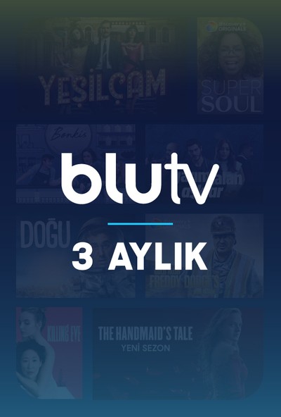 BluTV 3 Aylık Dijital Abonelik Kodu / E-pin
