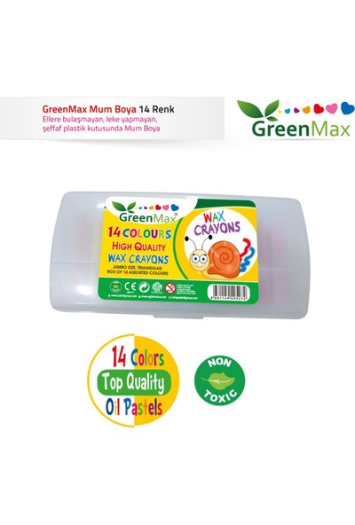 Green Max Greenmax Wax Crayon Mum Boya 14'lü