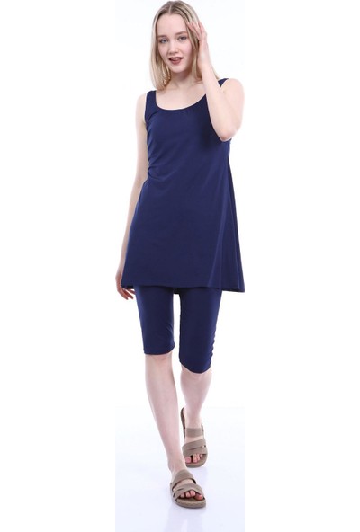 Armes Büyük Beden Düz Taytlı Elbise Mayo