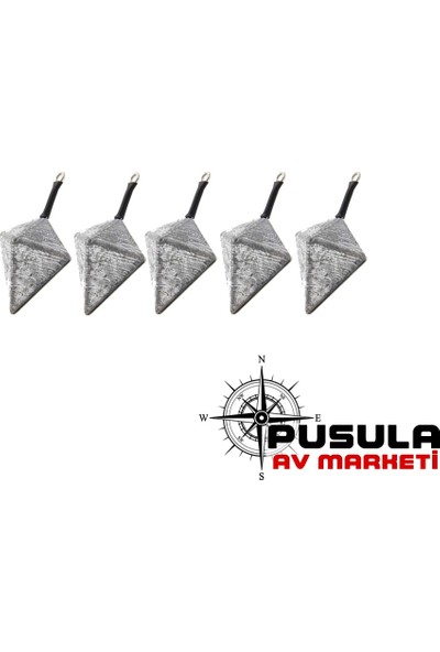 Pusula Piramit Surf Olta Kurşunu 75 gr 5 Adet Pusula Piramit Surf Olta Kurşunu 75 gr 5 Adet