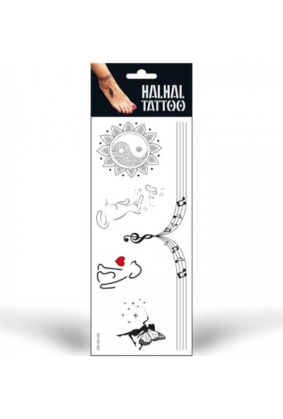 Artikel Halhal Geçici Tattoo -2, Bilek Tattoo, Ayak Tattoo, Geçici Dövme