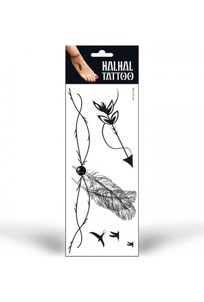 Artikel Halhal Geçici Tattoo -8, Bilek Tattoo, Ayak Tattoo, Geçici Dövme