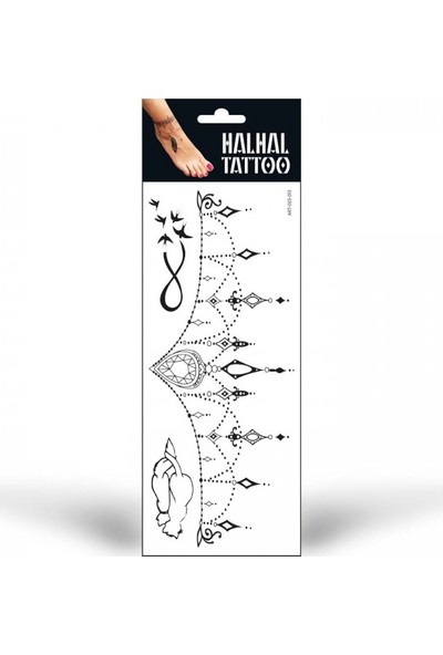 Artikel Halhal Geçici Tattoo -13, Bilek Tattoo, Ayak Tattoo, Geçici Dövme