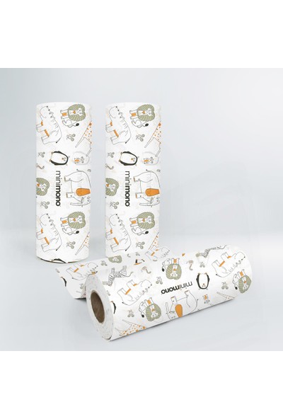Minimono Mama Sandalyesi & Aktivite Örtüsü 100 x 120 cm - 30 Adet Minimono Mama Sandalyesi & Aktivite Örtüsü 100 x 120 cm - 30 Adet