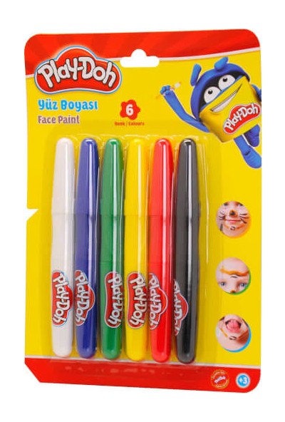 Play-Doh Yüz Boyası 6 Renk Yu001