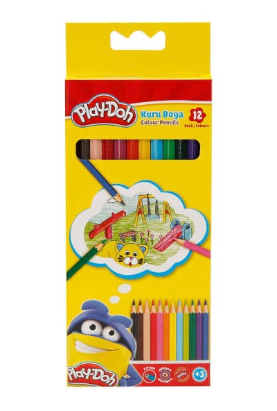 Play-Doh 12 Renk Kuru Boya / Tam Boy
