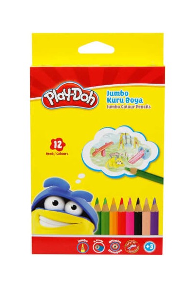 Play-Doh 12 Renk Jumbo Kuru Boya
