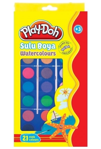 Play-Doh 21 Renk Suluboya