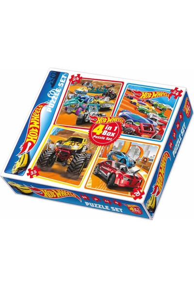 Diy-Toy Hotwheels 4 In Puzzle Diy-Toy Hotwheels 4 In Puzzle