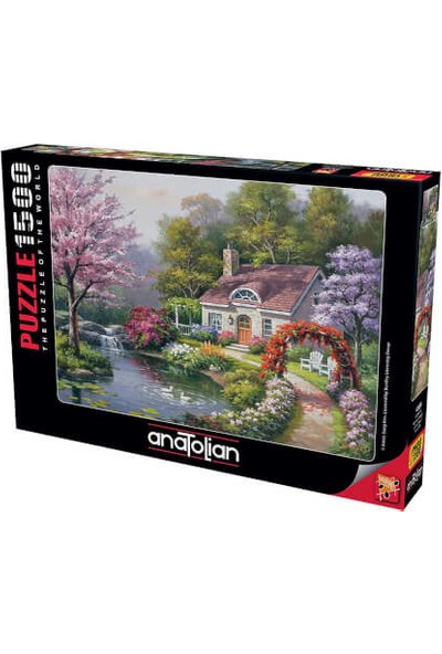 Anatolian Puzzle 1500 Parça Çiçekli Ev