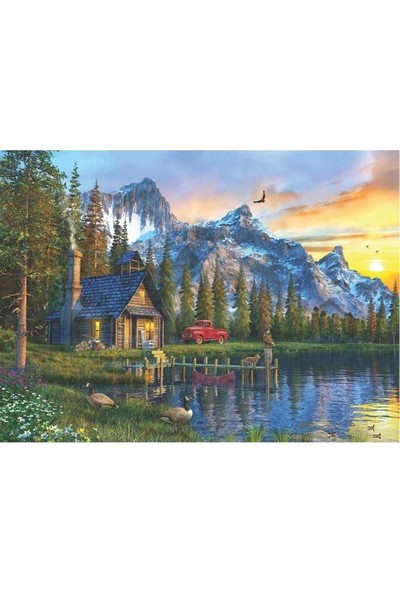 Anatolian Dağevinde Günbatımı - 1000 Parça Puzzle