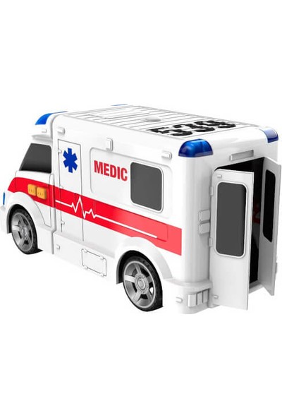 Teamsterz Siren Sesli Ve Işıklı Oyuncak Büyük Ambulans Arabası Teamsterz Siren Sesli Ve Işıklı Oyuncak Büyük Ambulans Arabası
