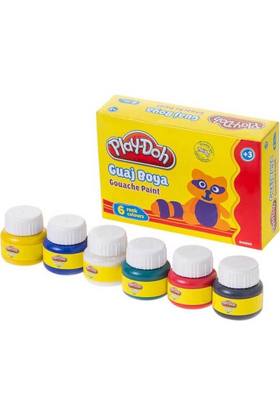 Play-Doh Gu001 6 Renk Guaj Boya 30Ml Play-Doh Gu001 6 Renk Guaj Boya 30Ml