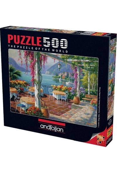 Anatolian Mor Salkımlı Teras - 500 Parça Puzzle Anatolian Mor Salkımlı Teras - 500 Parça Puzzle