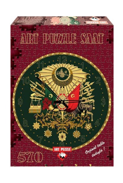 Art Puzzle Saatli Yaldızlı Osmanlı Arması (570 Parça) Art Puzzle Saatli Yaldızlı Osmanlı Arması (570 Parça)