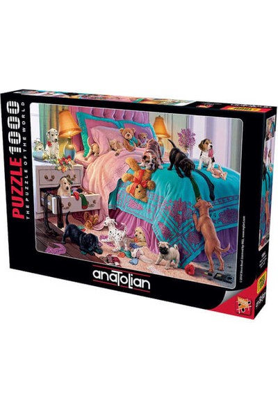 Anatolian 1000 Parça Haylaz Köpekler Puzzle - Steve Read Anatolian 1000 Parça Haylaz Köpekler Puzzle - Steve Read