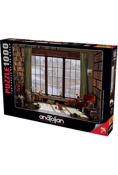 Anatolian 1000 Parça Pencere Kedileri Puzzle - David Maclean Anatolian 1000 Parça Pencere Kedileri Puzzle - David Maclean