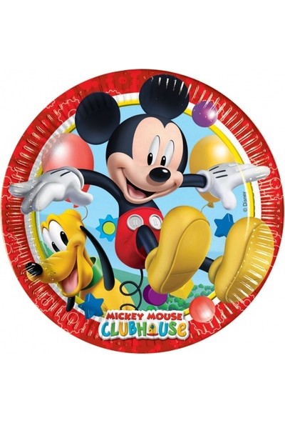 Süsle Bebek ve Parti Mickey Playful Tabak - 8 Adet Süsle Bebek ve Parti Mickey Playful Tabak - 8 Adet
