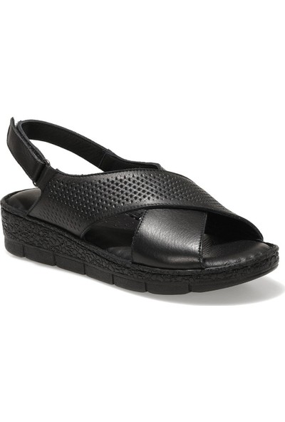Polaris 161850.Z1FX Siyah Kadın Sandalet