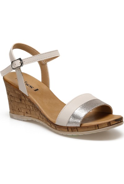 Miss F DS20071 Bej Kadın Sandalet