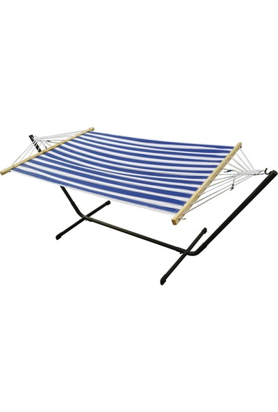 3G Tasarım Metal Hamak Ayağı Ve Bez Hamak Mavi