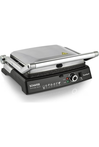 Schafer Concept Grıll Tost Makinesi-1 Prç.-Inox Schafer Concept Grıll Tost Makinesi-1 Prç.-Inox