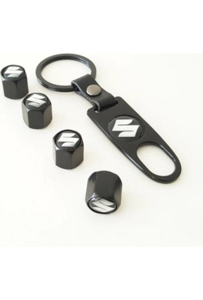 Suzuki Grand Vitara Metal Anahtarlık ve 4 Adet Metal Sibop Kapağı Seti Suzuki Grand Vitara Metal Anahtarlık ve 4 Adet Metal Sibop Kapağı Seti
