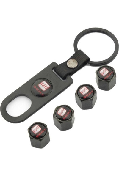 Seat Ibiza 2017 Sonrası Metal Anahtarlık ve 4 Adet Metal Sibop Kapağı Seti Seat Ibiza 2017 Sonrası Metal Anahtarlık ve 4 Adet Metal Sibop Kapağı Seti