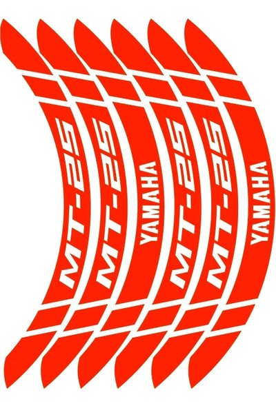 Monero Yamaha mt 25 Jant Şeridi Yeni Model Kırmızı