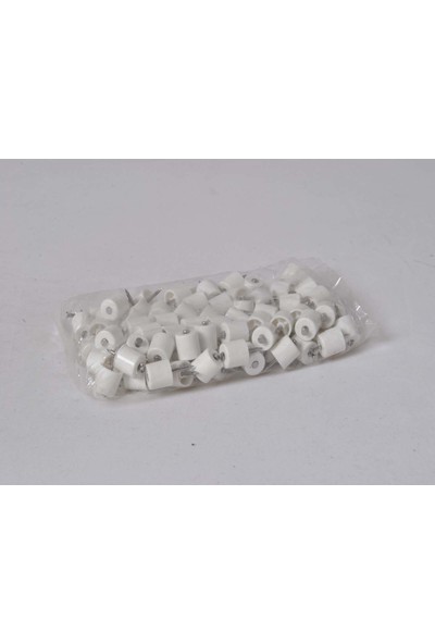 Hobbi Çivili Raf Pimi Beyaz Renk - 100 Adet