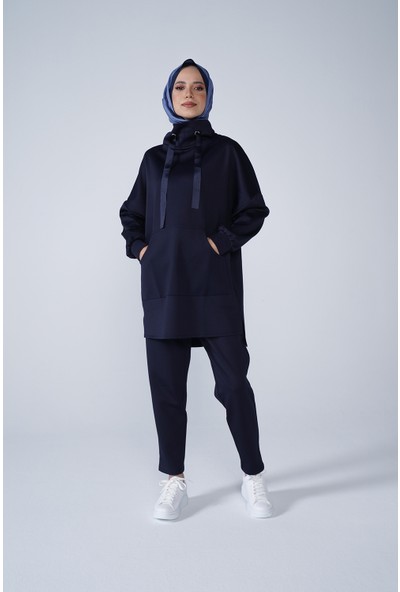Thesetthur Scuba Kumaş Kanguru Cepli Ikili Takım Lacivert Thesetthur Scuba Kumaş Kanguru Cepli Ikili Takım Lacivert