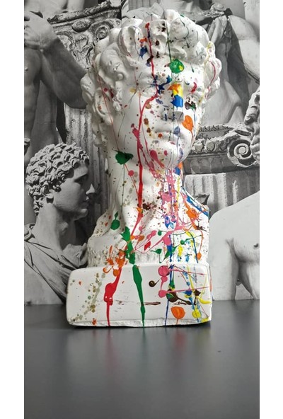 BT Sanat Atölyesi Popart Davut Büst Heykel Biblo BT Sanat Atölyesi Popart Davut Büst Heykel Biblo