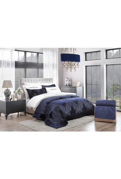 Taç Estela Çeyiz Seti Lacivert