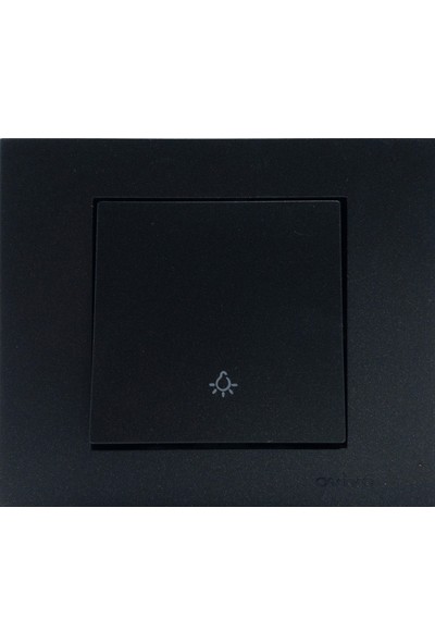 Ovivo Grano Siyah Light Anahtar Çerçeveli Ovivo Grano Siyah Light Anahtar Çerçeveli