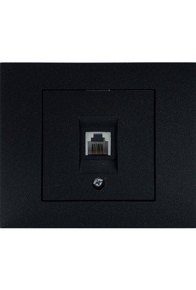 Ovivo Grano Siyah Nümeris Telefon Prizi Cat3 Çerçeveli Ovivo Grano Siyah Nümeris Telefon Prizi Cat3 Çerçeveli